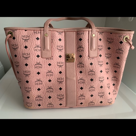MCM | Bags | Authentic Pink Mcm Tote | Poshmark